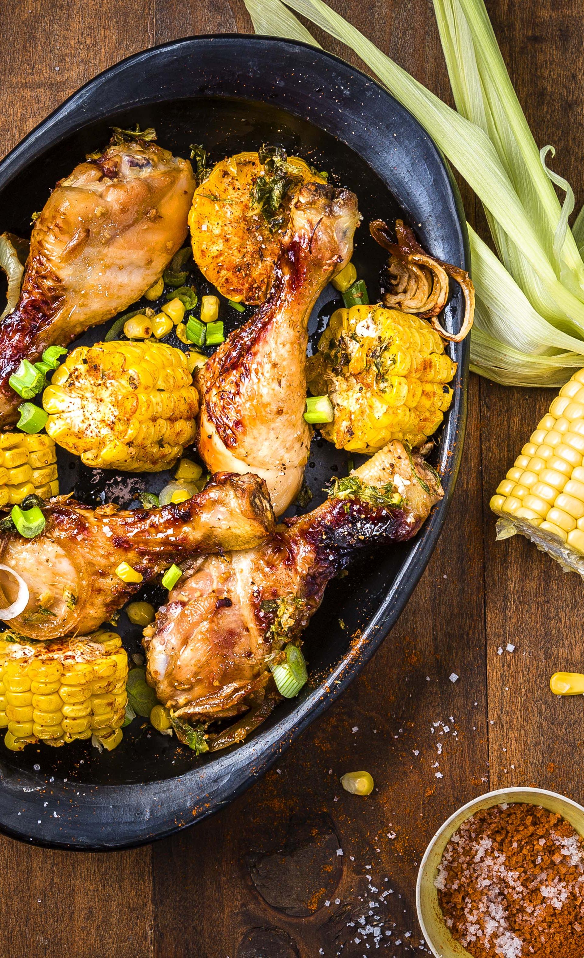 Salade de maïs grillé - Recette Easy Fry Compact | Moulinex