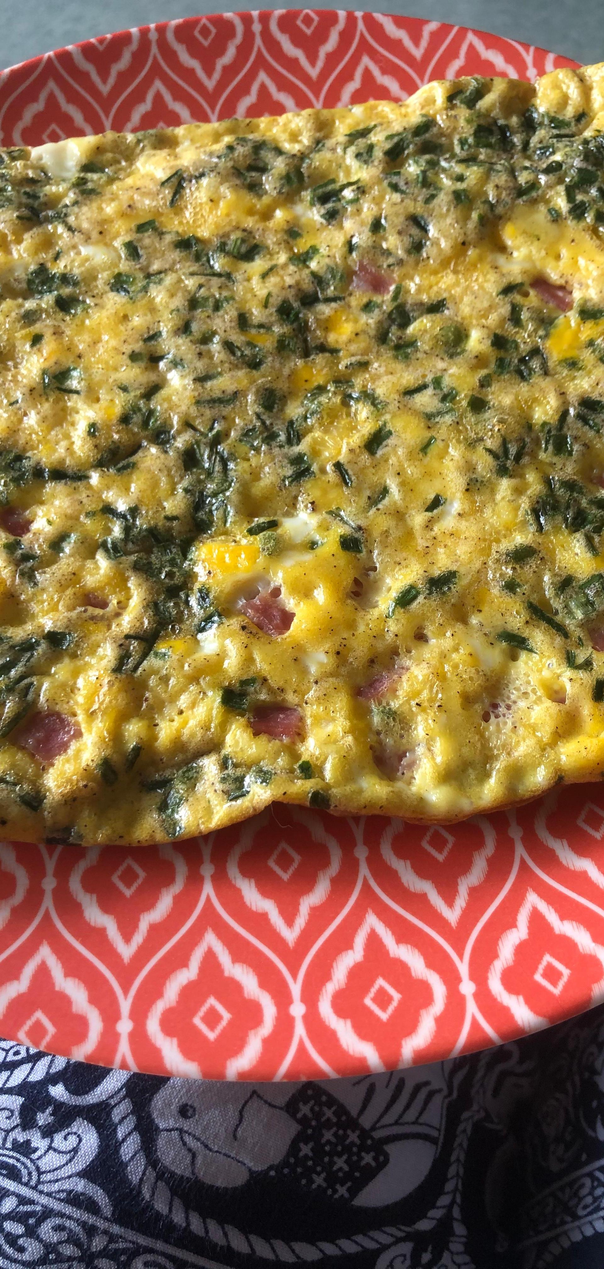 Omelette jambon ciboulette - Recette Cake Factory | Tefal