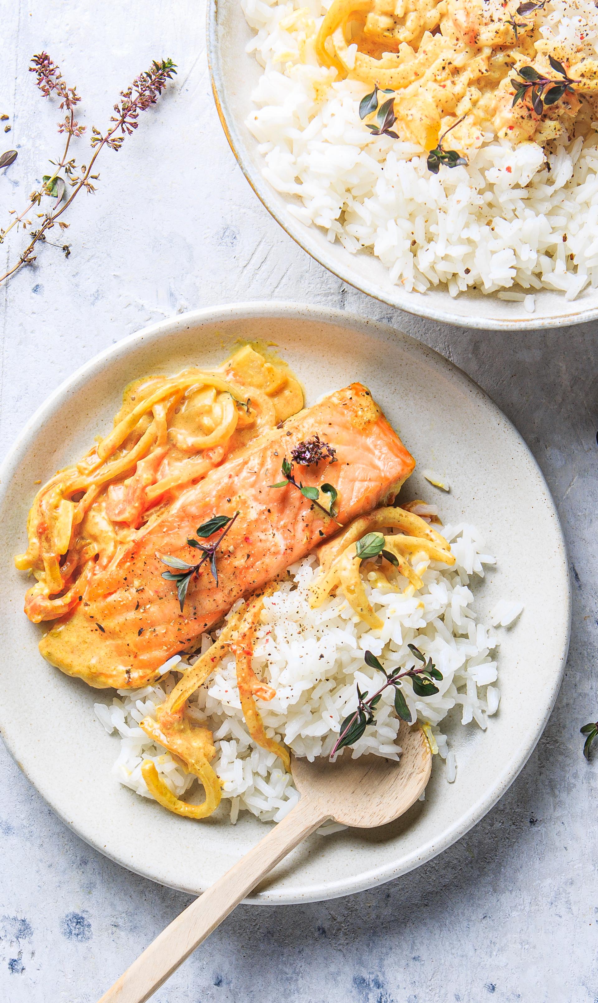 Glasierter Massala-Lachs - Rezepte EASY FRY GRILL & STEAM 3 in 1 | Tefal