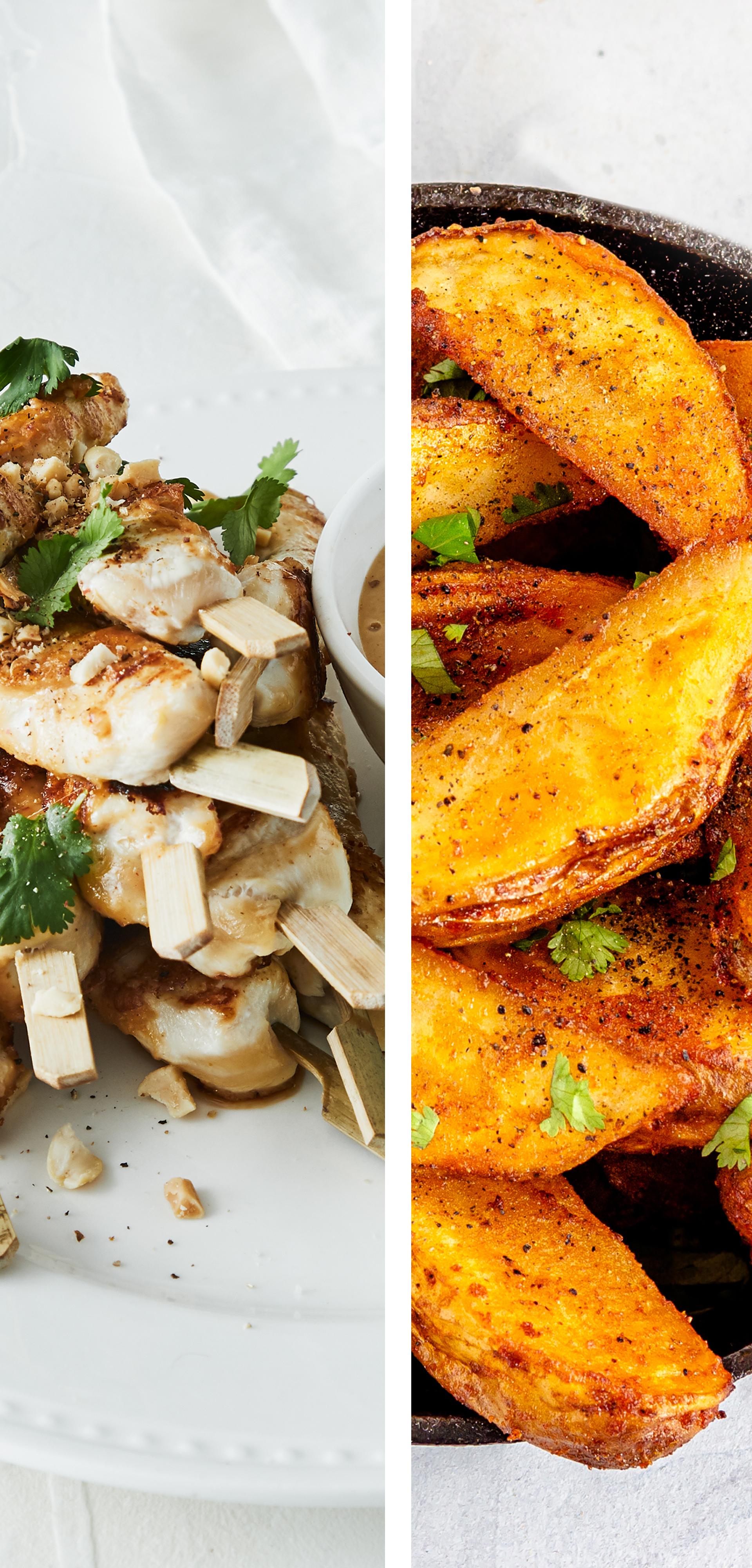 Frango com batata doce - Receita EASY FRY & GRILL 2 in 1 XXL | Moulinex