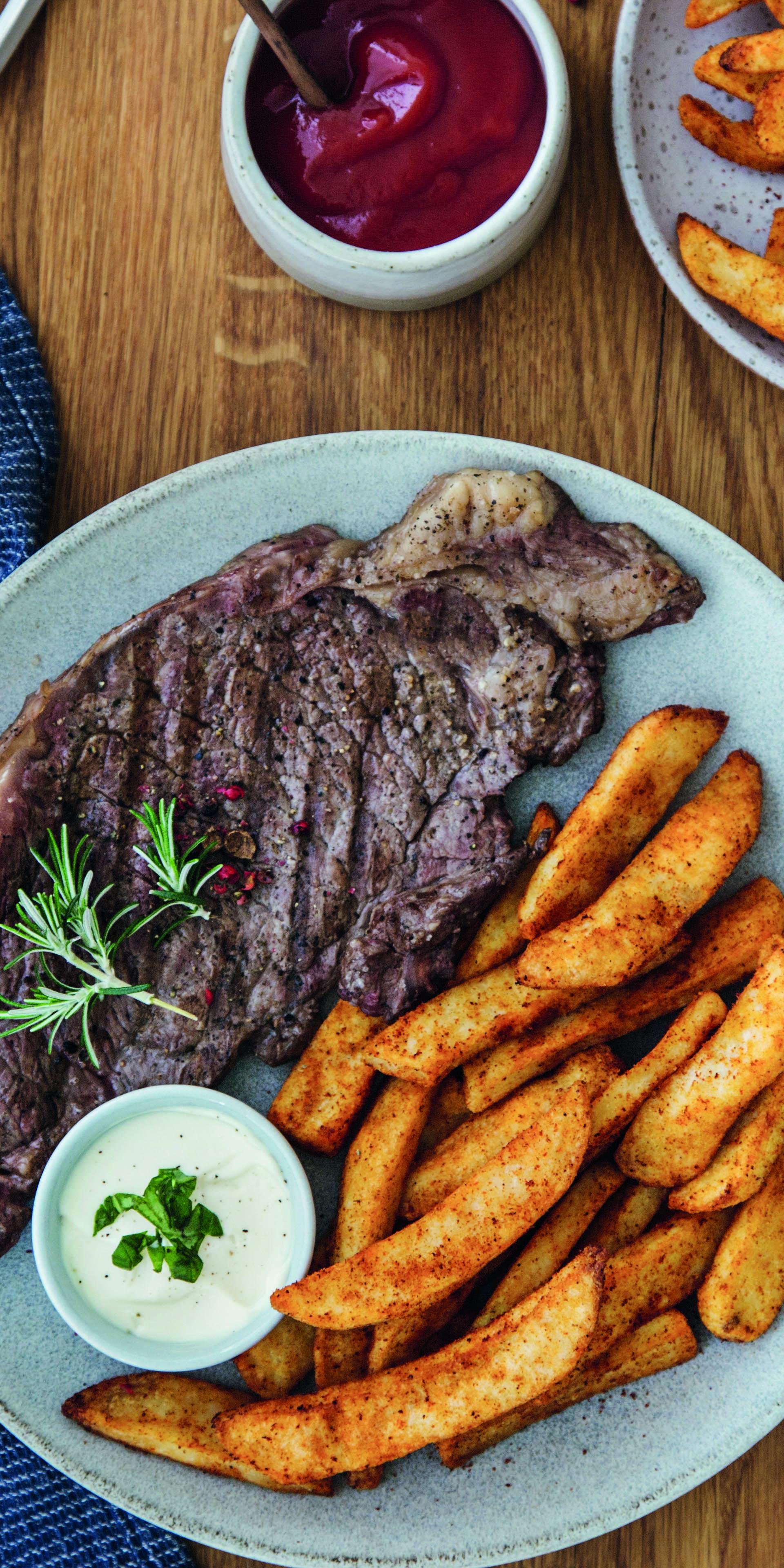 Steak frites - Recette EASY FRY & GRILL 2 in 1 XXL | Moulinex