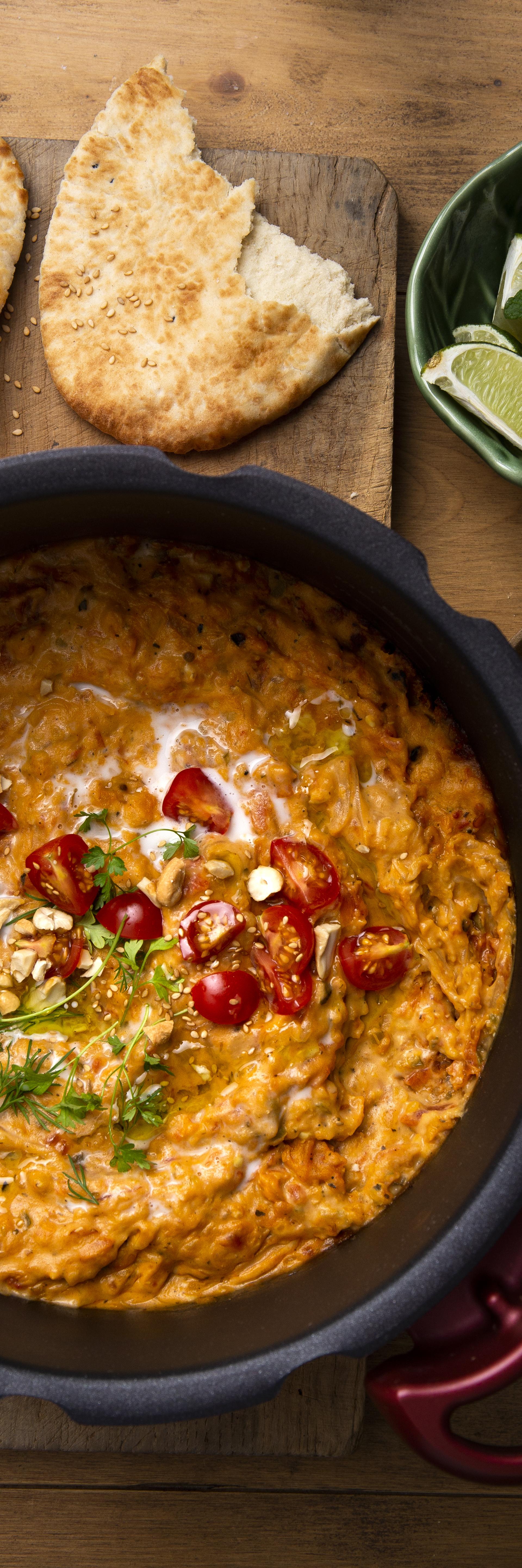 Burrata, ratatouille de légumes aux épices douces - Recette Poêles et Casseroles | Tefal