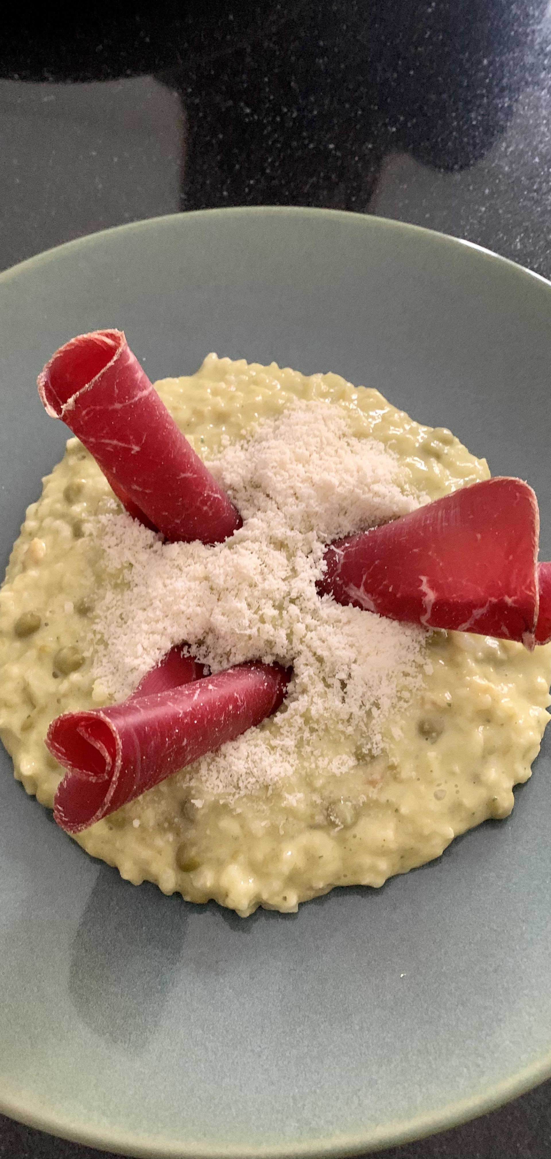 Risotto aux petits pois et viande des grisons - Recette Cookeo V3 ...