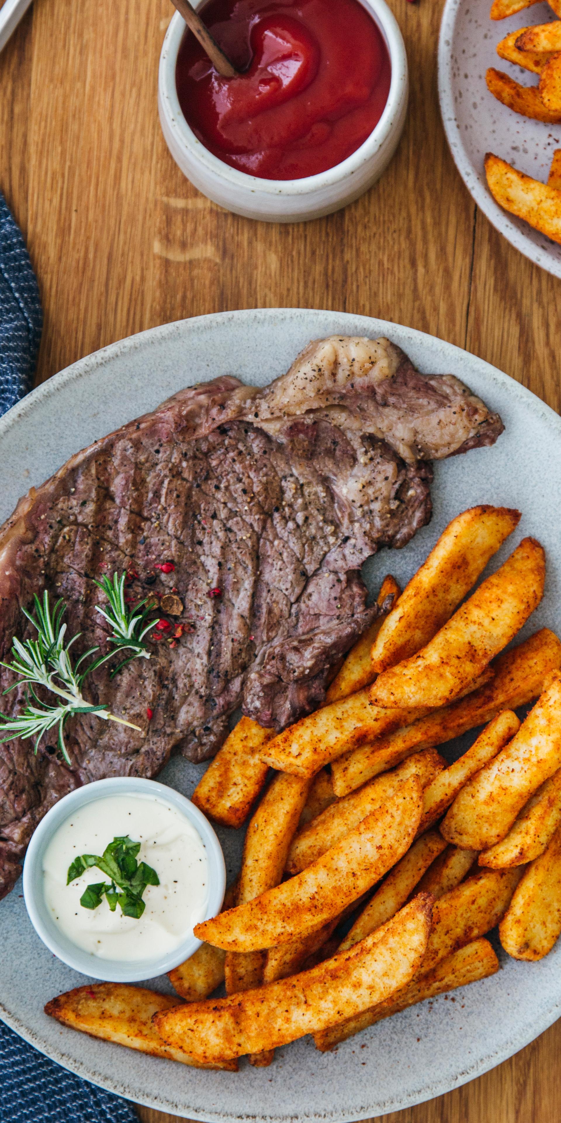 Steak frites - Recette EASY FRY & GRILL 2 in 1 XXL | Moulinex
